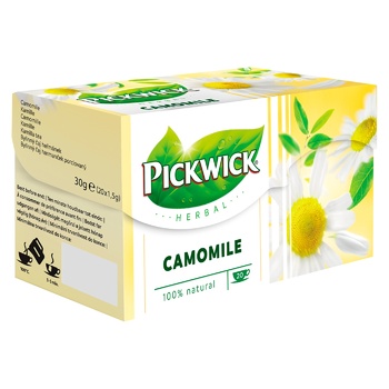 Чай травяной Pickwick Ромашка 20х1,5г купить от 43.90 грн – Ашан Киев ...