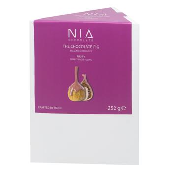 Nia Chocolate Pink Chocolate Coated Dried Figs with Brandy Flavoured ...