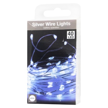 Silver Wire Lights 40 led - order the best from METRO