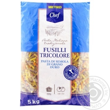 Metro Chef Fusilli Tricolore 5kg buy from 475.83 UAH – Metro Kyiv ...