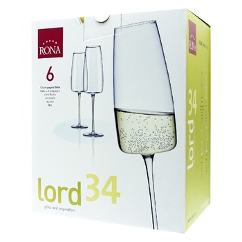 Rona Lord Set of Champagne Glasses 6pcs 340ml buy from 149.00 UAH ...